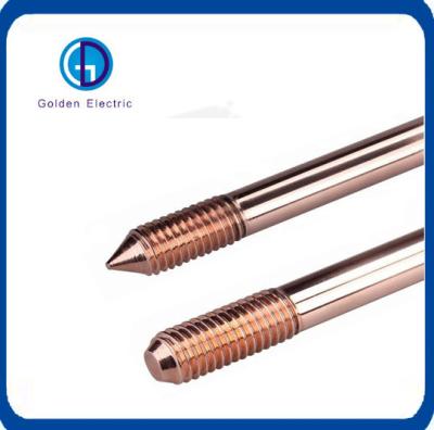 Cina Resistenza alla trazione 580n/mm2 Rod di terra in acciaio legato al rame per forniture di apparecchiature elettriche in vendita