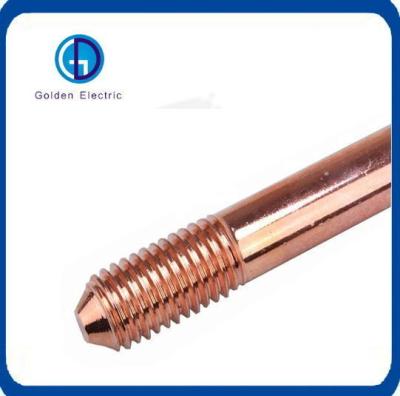 Cina Resistenza alla trazione 580n/mm2 Rod di terra in acciaio legato al rame per forniture di apparecchiature elettriche in vendita