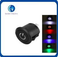 China 22mm Diameter LED Autolock Power Push Button Switch Self Locking Type for sale