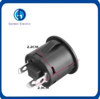 China 22mm Diameter LED Autolock Power Push Button Switch Self Locking Type for sale