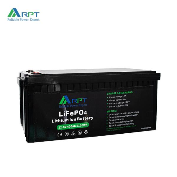 Quality 12.8V 400Ah LiFePO4 Lead Acid Replacement 8000 Cycles Lithium Camper Battery for sale