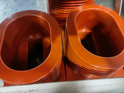 China 24kV Epoxy Resin Wall Insulated Bushing , Epoxy Resin Busbar Through Insulator for sale