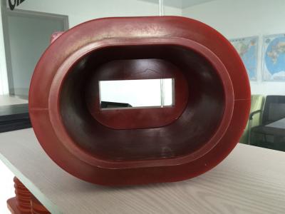 China 24kV Epoxy Resin Wall Insulated Bushing , Epoxy Resin Busbar Through Insulator for sale