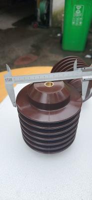 China Brown Epoxy Resin Medium Voltage Outdoor Support Insulators with 175mm Length for sale