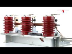 jn15-12/31.5ka-210mm high voltage earthing switch / ground switch simple structure