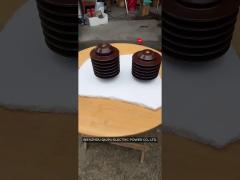 brown epoxy resin medium voltage outdoor support insulators with 175mm length