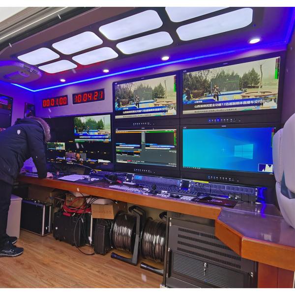 Customization OBV Outdoor Van for TV Station Broadcast Company Breaking News Broadcasting
