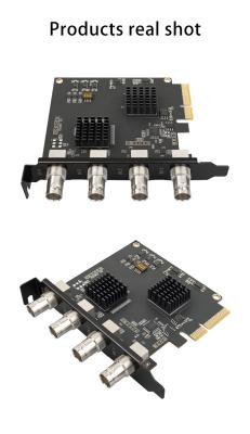 China TY4SDI 4-channel SDI 1080P 60fps Video Capture Card for Space-saving Solution for sale