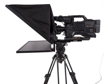 China 2mm Glass Frame Teleprompter Kit for 24 inch Broadcast Studio and 10-30 feet Distance for sale