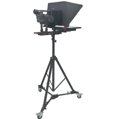 China 24 inch Single Screen Wireless Remoter Tripod Broadcasting Announcer Teleprompter for Live Stream for sale