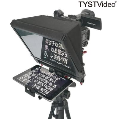 China Live Sports Portable Interview Speech Tablet Teleprompter TS310 7-13 Inch 1 Set Camera 2-20 Feet Flight Case for sale