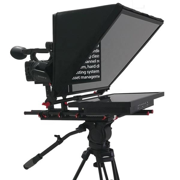 Quality 24 Inch Monitor Studio Embedded Computer Broadcast Grade Teleprompter with for sale