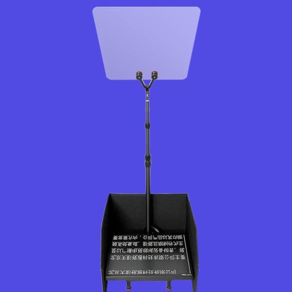 Quality Adjustable Glass Height 17 inch Teleprompter for TV Video Conferences and Live for sale