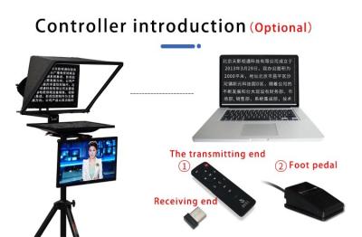 China 24 inch Flip Teleprompter  for Studio Monitor High Light Transmittance for sale