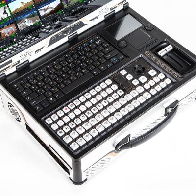 China Portable All-in-one Live Broadcasting Machine with HD Vmix Software and 12 Channels for sale