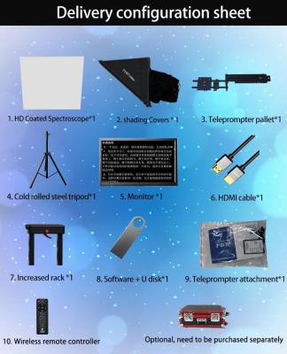 China 21 Inch Screen Control Portable Teleprompter for Live Streaming Private Mold Video Device for sale