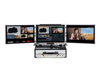 China 17.3 Inch vMix Software Three Screen All-in-one Machine for Multiple Streaming Platforms for sale
