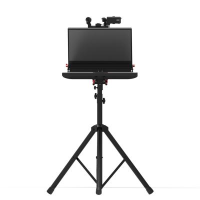 China Teleprompting and Shooting Professional Studio Teleprompter with Self-check Mirror Screen for sale