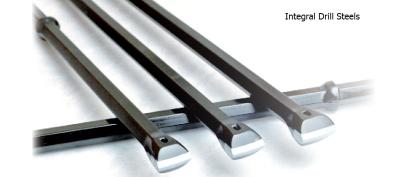 China Fast Penetration Rate Integral Drill Rods Cross & Chisel Type High Manganese Steel Material for sale