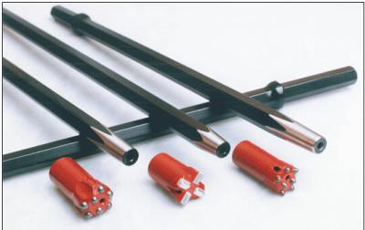 China Taper degree 7, 11, 12, 22*108mm shank size hexagonal tapered drill rod for stone factory for sale