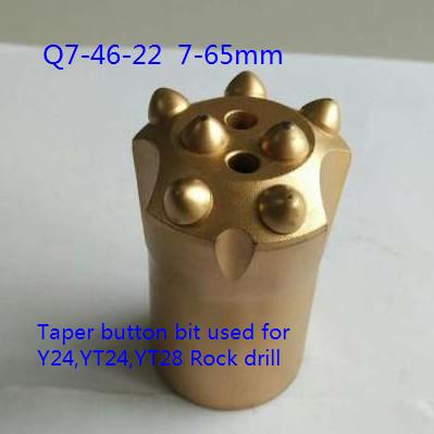 China Taper Drill Apered Rod Button Knock off Impact Resistant Bits with 7 buttons for sale