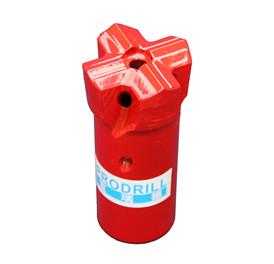 China Durable Carbide Cross Drill Bit , 32mm-40mm Taper Button Bit For Jack Hammer for sale