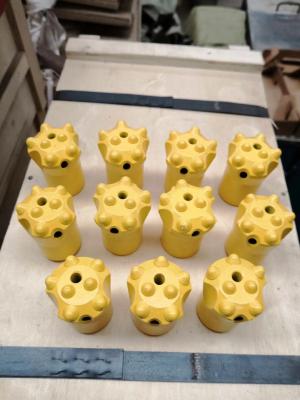 China 7-12 Degree Tungsten Carbide Drill Bits , Tapered Button Bits For Mining Drilling for sale