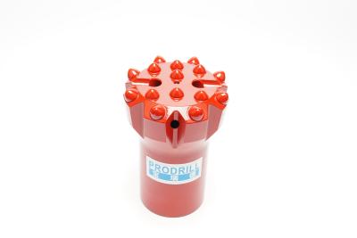 China T51 102mm Thread button bits for rock drilling  Alloyed spherical tungsten carbide hard rock drilling bit for sale