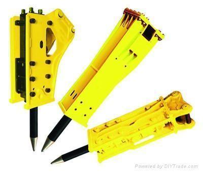 China Side Type Hydraulic Demolition Hammer / Excavator Concrete Breaker Hammer for sale