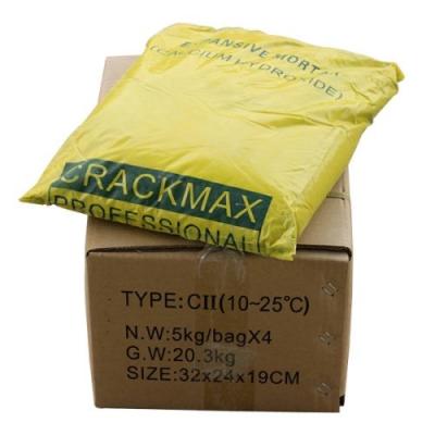 China CRACKMAX Professional Expansive Mortar Rock Cracking Agent Light Gray Color for sale