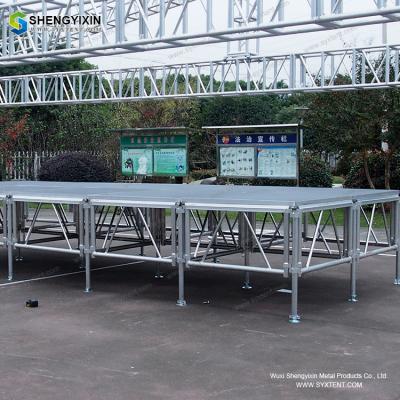 China Plexi Glass Stage Portable Platform Aluminium Truss Stage for Swimming Pool Stage Platform for sale