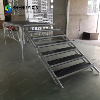 China Customized armorplate OEM/ODM service portable strong aluminum frame fireproof stage platform mobile stage for sale