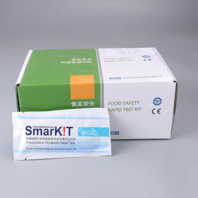 China Furazolidone Rapid Test Kit Furazolidone Residues Test Strips in Eggs Rapid Diagnostic Test Kit for sale