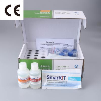China Furazolidone Rapid Test Kit In Seafood Shrimp And Poultry Meat Rapid Diagnostic Test Kit for sale