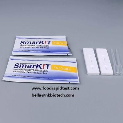 China Sulfonamides Rapid Test Strip for Seafood and Fish for sale