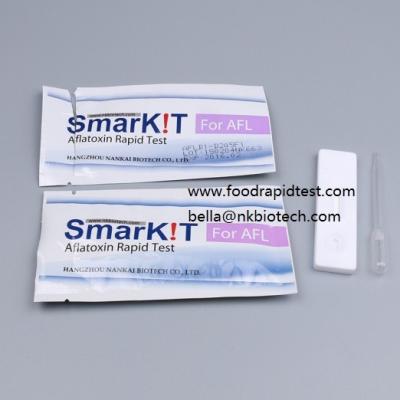 China Aflatoxin B1 B2 G1 G2 Rapid Test Kit(Mycotoxin Test Strip) for sale