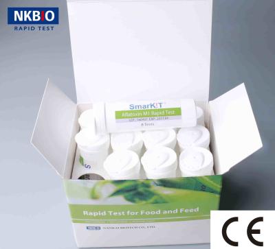 China Aflatoxin M1 Rapid Test Strip Kit in milk, cheese and other dairy products for sale