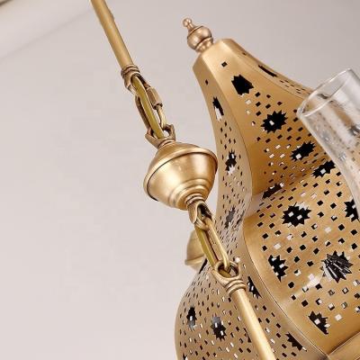 Cina Candelabro in oro per hotel in rame puro in vendita