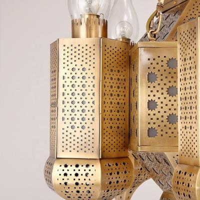 Cina Candelabro in oro per hotel in rame puro in vendita
