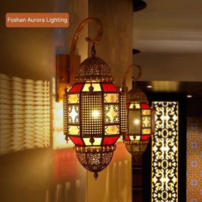 Cina Luce da parete in rame in stile europeo retro in vendita