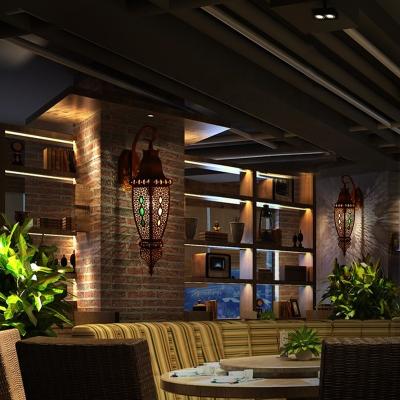 Cina LED impermeabile Nero Vintage Copper Wall Light stile arabo musulmano in vendita