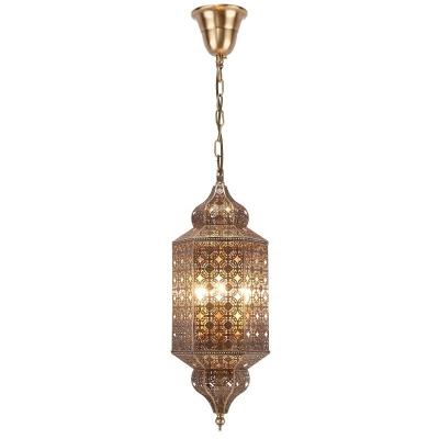 China LED Muslim Style Copper Bronze Pendant Light Copper Light Chandelier for sale