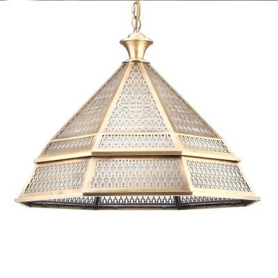 Cina Lumiera di soffitto in rame di lusso per illuminazione decorativa in vendita