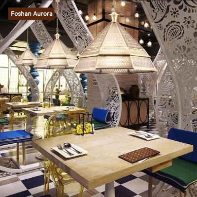 Cina Lumiera di soffitto in rame di lusso per illuminazione decorativa in vendita