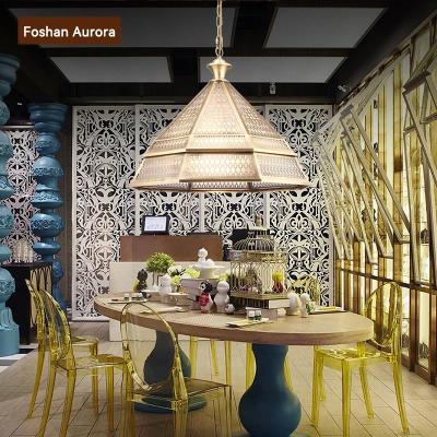 Cina Lumiera di soffitto in rame di lusso per illuminazione decorativa in vendita