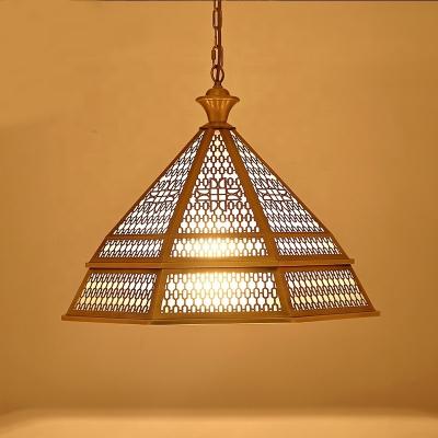 Cina Lumiera di soffitto in rame di lusso per illuminazione decorativa in vendita