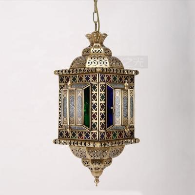 Cina Mercato del sud-est asiatico candelabro di rame con supporto per scure colorate 5 kg di peso stile retrò arabo musulmano in vendita