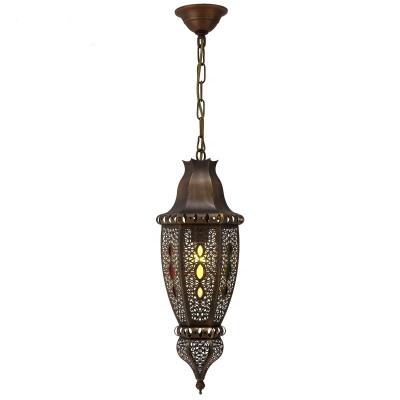 Cina 220V interni stile moderno Lanterne di rame fatte a mano stile vintage musulmano in vendita