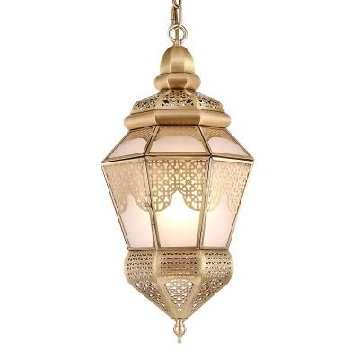 Cina 180° angolo di raggio lampadario in vetro di rame per l'illuminazione interna moderna in stile vintage arabo-musulmano luce decorativa in vendita