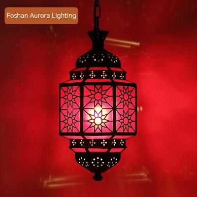 Cina Disegno d'interni retrò europeo e americano lampadario di rame luci a LED per il sud-est asiatico stile arabo musulmano decorazione in vendita